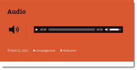 Add Audio Player In Theme Header