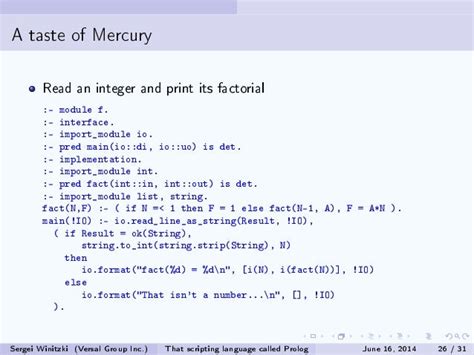That Scripting Language Called Prolog