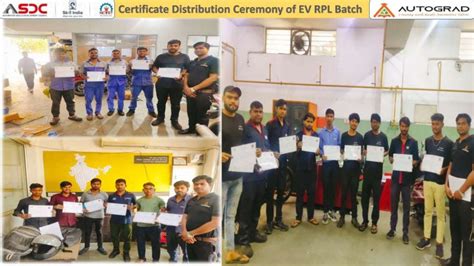 Autograd Academy On Linkedin Ev Rpl Certificate Distribution To
