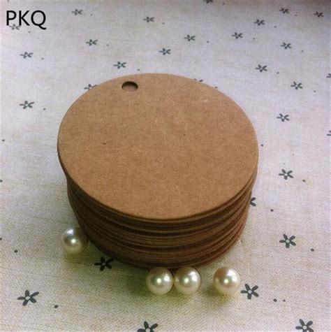 50pcs 55cm Blank Kraft Paper Blank Circle Round P Grandado