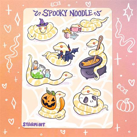 Halloween Ball Python Stickers 🧪 Rsnakeswithhats