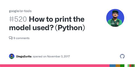 How To Print The Model Used Python Issue Google Or Tools