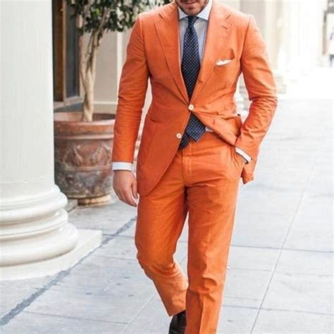 Rust Color Suit Etsy