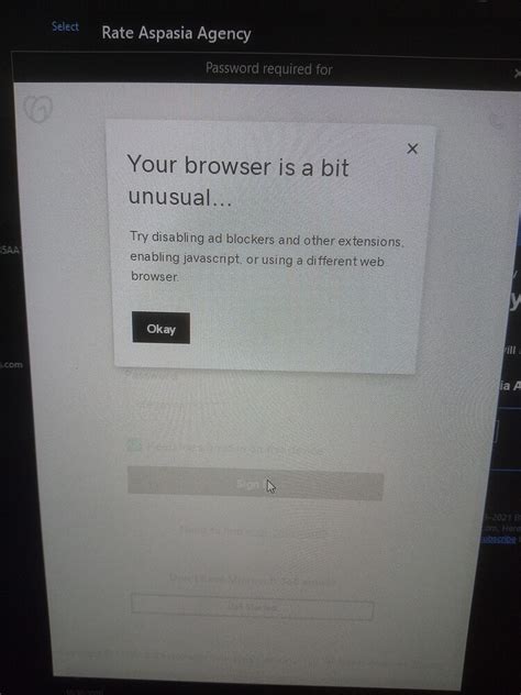 office 365 login unusual browser error initial setup em client