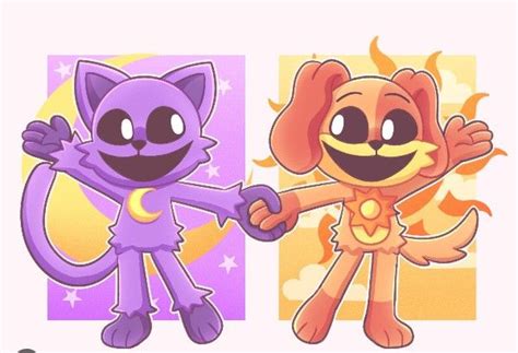 Two Cartoon Cats Are Shaking Hands With Each Other