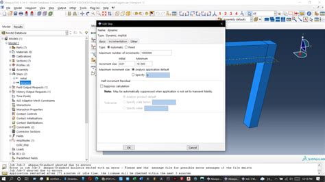 How To Solve The Problem In ABAQUS THE SOLUTION APPEARS TO BE DIVERGING CONVERGENCE IS