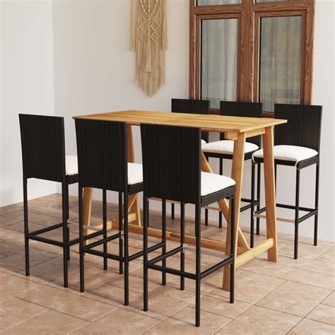 Latitude Run® Sham Rectangular 6 Person 551 Long Bar Height Dining