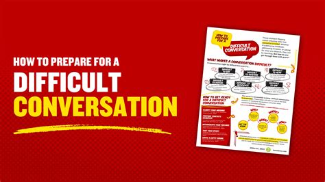 Preparing For A Difficult Conversation Poster Liane Davey