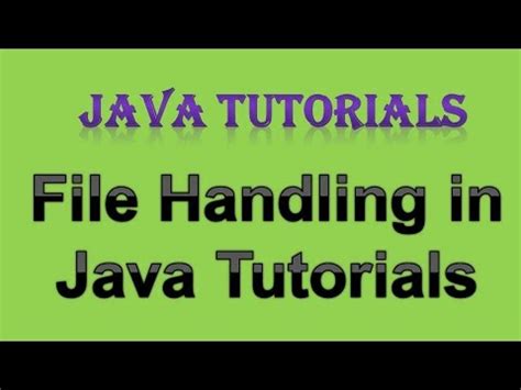 File Handling In Java Tutorial Empower Youth