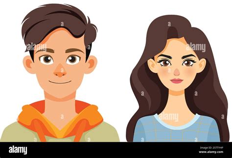 Vector Art Of A Man And Woman Stock Vector Image And Art Alamy