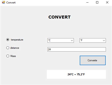 Github Bilalmrnconvertuniteswinform Lapplication De Conversion Vous Permet De Convertir