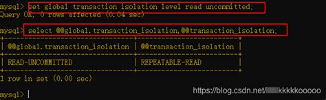 Mysql学习笔记之事务详解（读未提交、读以提交、可重复读、串行化读） Csdn博客