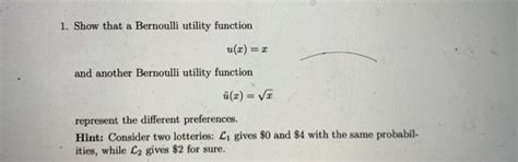 Solved I Need Help On Trying To Prove That The Two Bernoulli