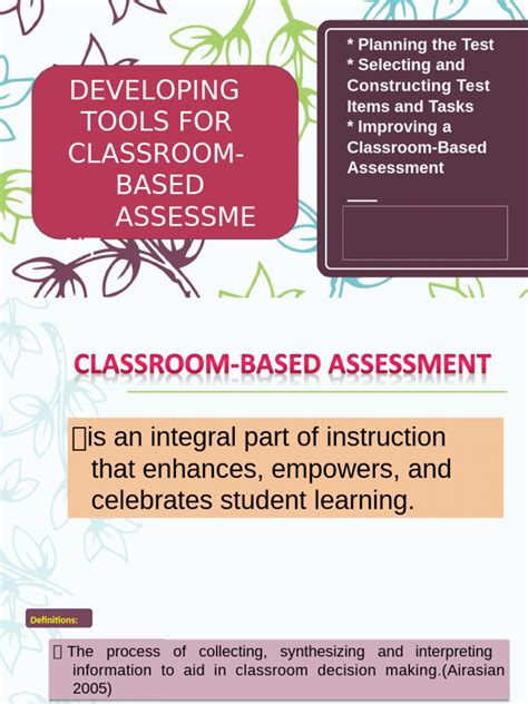 Developin Tools For Classroon Assessment Pdf