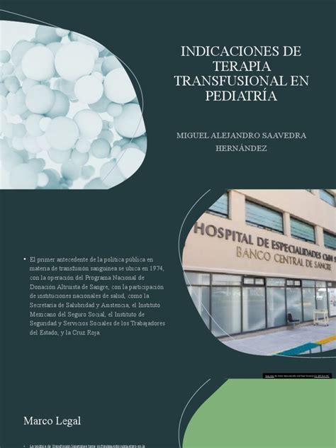 Indicaciones De Terapia Transfusional En Pediatría Pdf Sangre