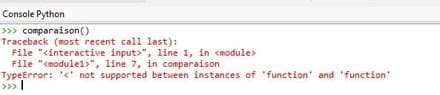 Comparaison De Deux Fonctions Python