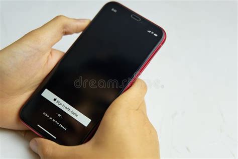 Sign In With Apple Button Editorial Image Image Of Address 149911145