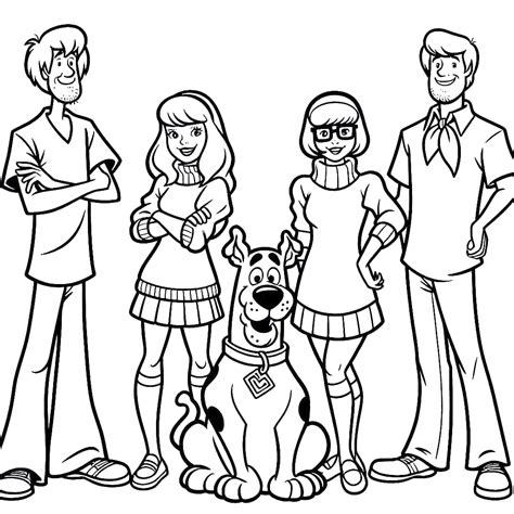 Scooby Doo Sa Svima Bojanje Coloringlib
