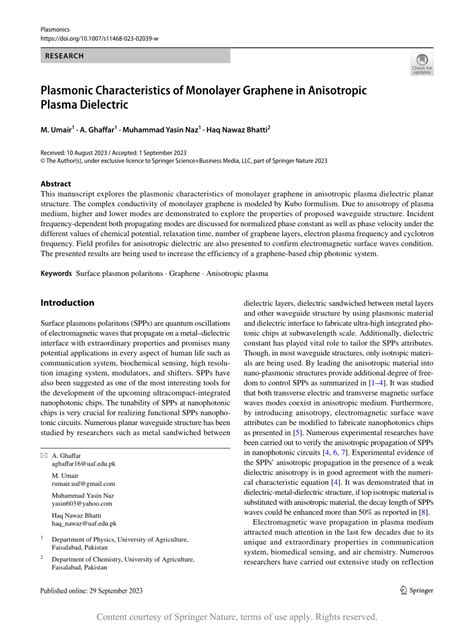 Plasmonic Characteristics Of Monolayer Graphene In Anisotropic Plasma