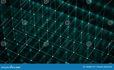 Block Chain Concept Network Connection 3d Rendering Big Data