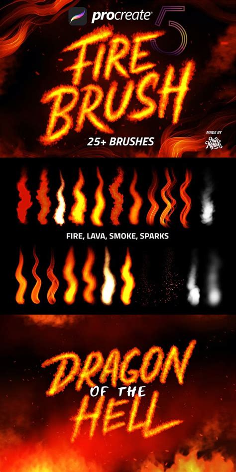 Procreate Fire Brush Procreate Brushes Free Procreate Brush