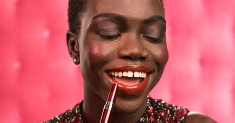 Revlon Bold Red Lipstick Dark Eyebrow Makeup Tutorial