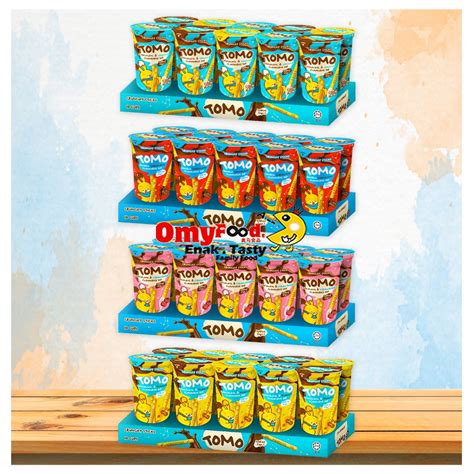 40g X 10cup Tomo Crunchy Sticks Double Chocochoco And Vanillachoco Peanutchoco Strawberry