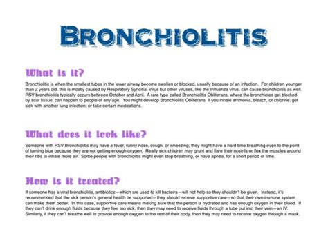 Ppt Bronchiolitis Ppt