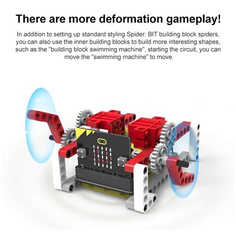 Yahboom V2 Programmable Python Suite Spider Building Block Packsuperbit Package With Microbit