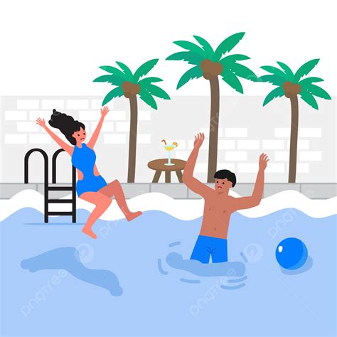 축제 수영장 배구 여름 해변 문자 그림입니다 바다 일러스트 만화 만화 캐릭터 해변 장식 Png 일러스트 및 벡터 에 대한 무료 다운로드 Pngtree