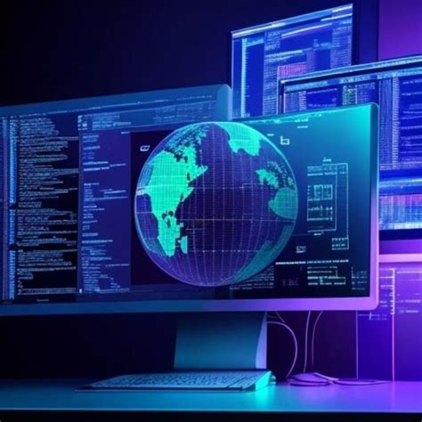 Premium Ai Image Software Development Background With Codding Ai