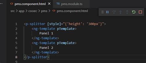 P Splitter Drag Bar Has No Style · Issue 10390 · Primefaces Primeng · Github