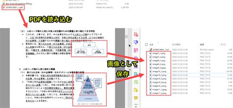 Pythonでpdf内の画像を全て取得してフォルダ保存pngjpegとして
