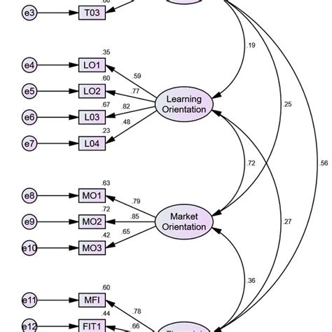 Specification And Parameter Estimates For The Predicted Model