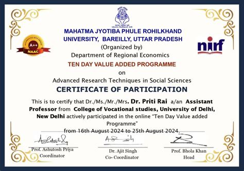 Drpriti Rai On Linkedin Very First I Would Like To Congratulate The Entire Team Of The