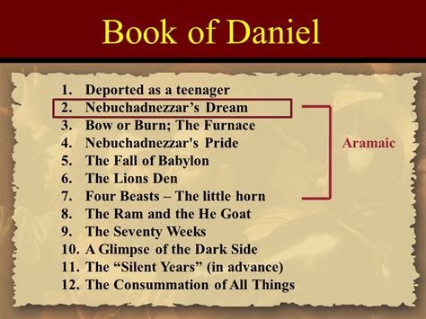 Themes In The Book Of Daniel Bropd
