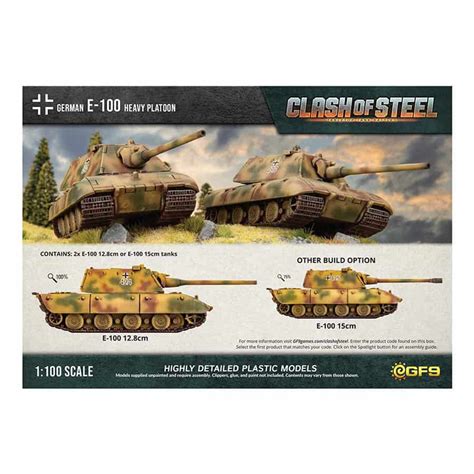Clash Of Steel E 100 Heavy Tank Platoon Brookhurst Hobbies