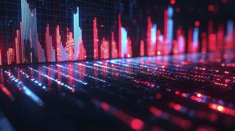 Dynamic Waveform Visualization With Color Spectrum Stock Illustration Illustration Of