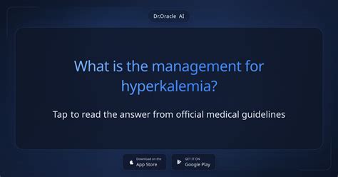What Is The Management For Hyperkalemia