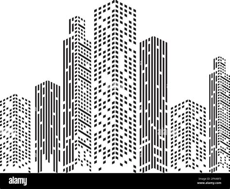 Monochrome Buildings Facades Stock Vector Image And Art Alamy