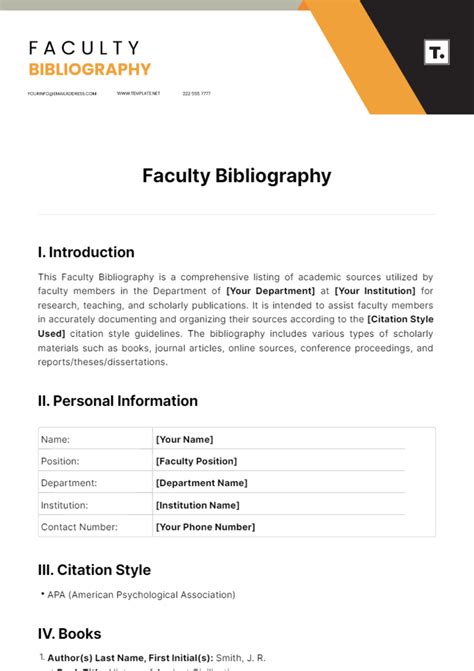 Free Bibliography Templates And Examples Edit Online And Download