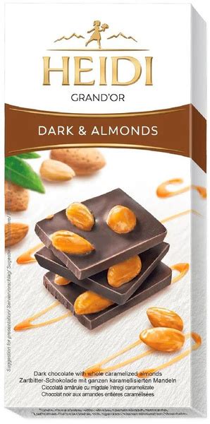 Шоколад темный Heidi с цельным карамелизированным миндалем 100г купить на Ozon по низкой цене