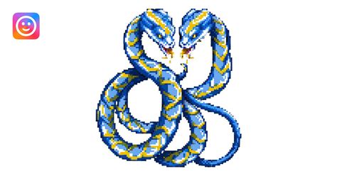 Python Programming Language Logo With Blue And Yellow Intertwined Snakes Emoji AI Emoji Generator