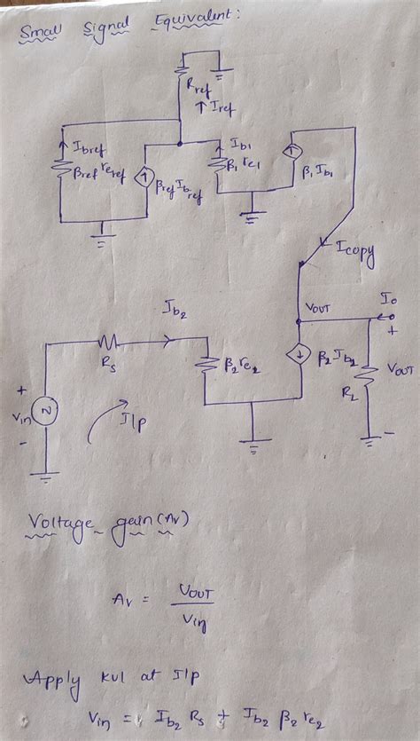 Solved 2 Derive An Expression For The Voltage Gain For The Circuit
