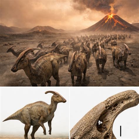 Dinosaurs Parasaurolophus Was A Distinctive Hadrosaurid Known For Its