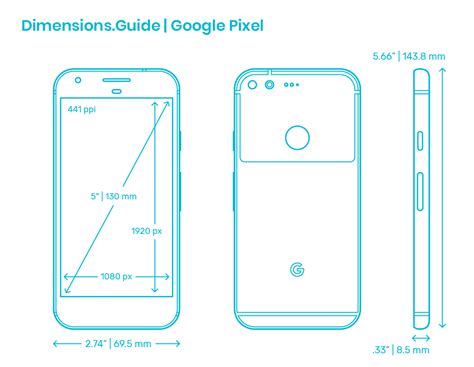 Google Pixel Dimensions Drawings Dimensions Com