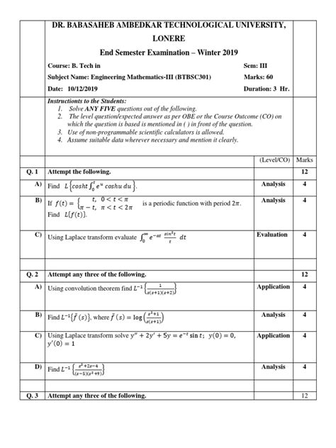 Em Iii 2019 20 Part I Q Download Free Pdf Fourier Transform Complex Analysis