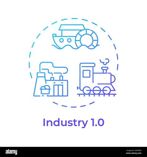 Industry 10 Blue Gradient Concept Icon Stock Vector Image And Art Alamy