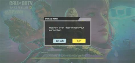 Says Network Error While Dowloading Resources After Updating The Game