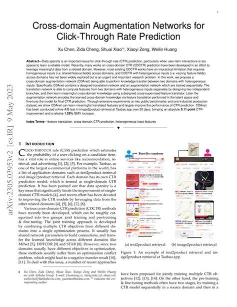 cross domain augmentation networks for click through rate prediction